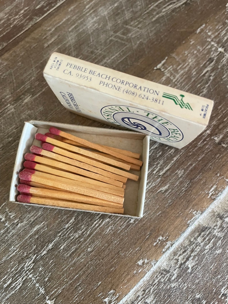 Vintage Matchbox, the Beach & Tennis Club, Pebble Beach, California ...