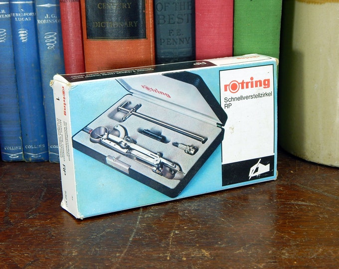 Vintage Rotring Master Bow Compass Set 532101 - Etsy