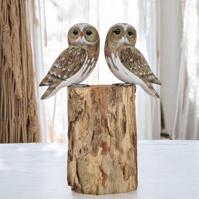 Wooden Owl - Etsy