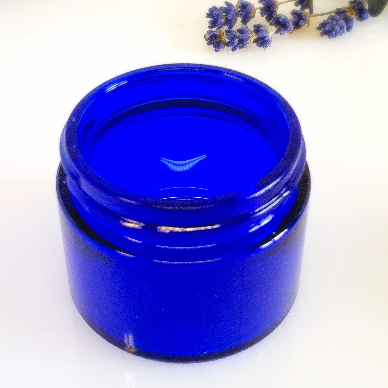 50ml Cobalt Blue Glass Cosmetic Jars 2oz Superb Quality - Etsy UK