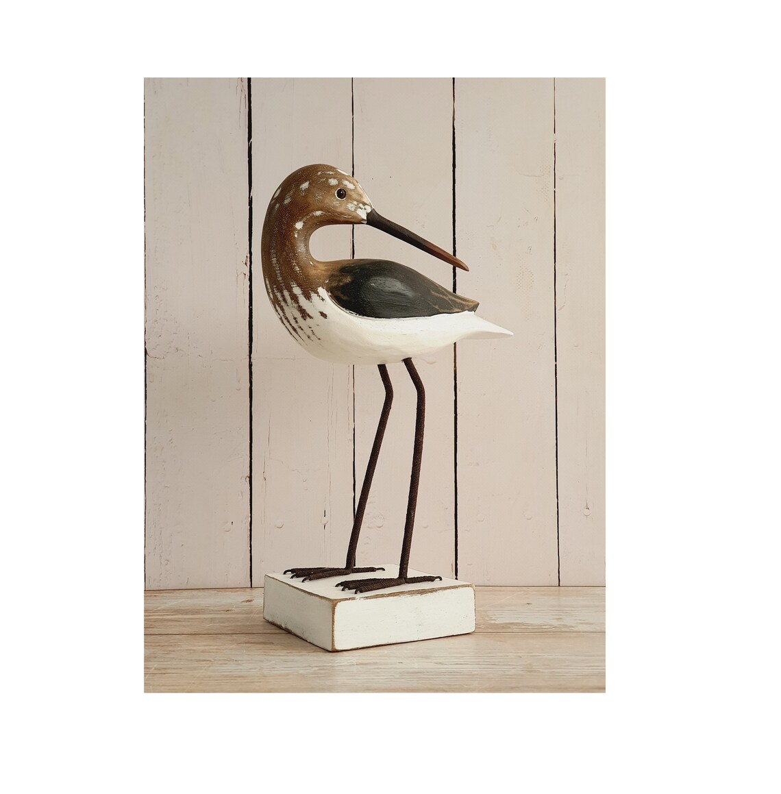 Wooden Sea Wading Bird SANDPIPER Ornament Hand Carved Figure - Etsy