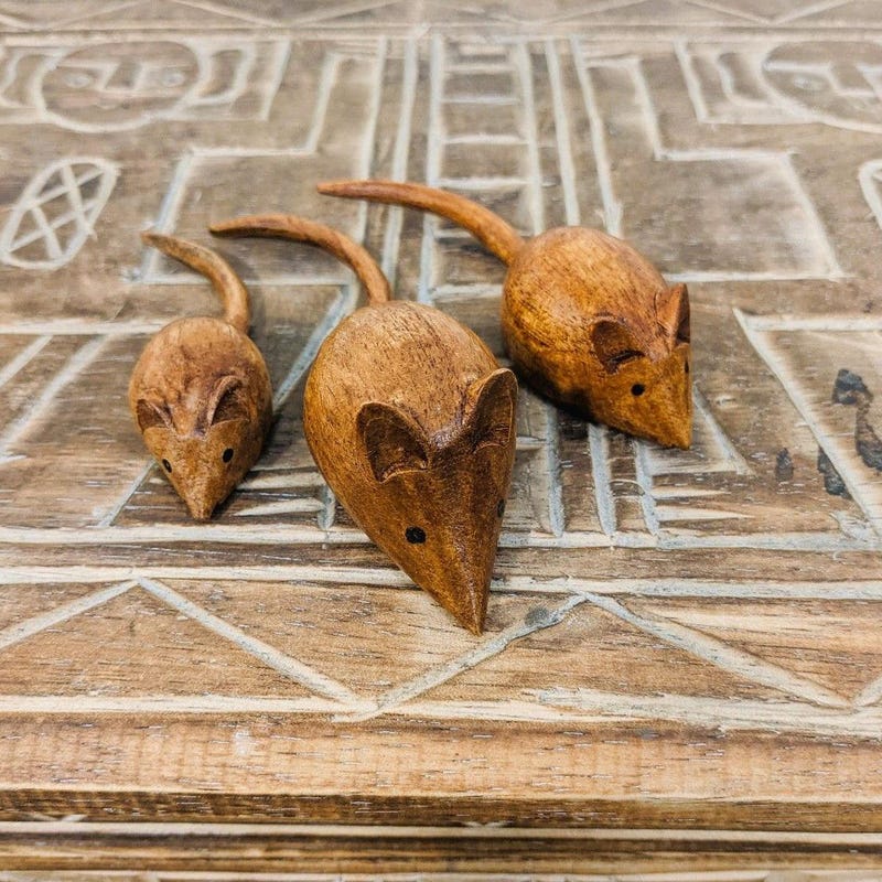 Wooden Mouse - Etsy UK