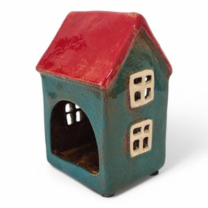 Ceramic Tealight Cottages – Choice of 3 Handcrafted Pottery Houses ...