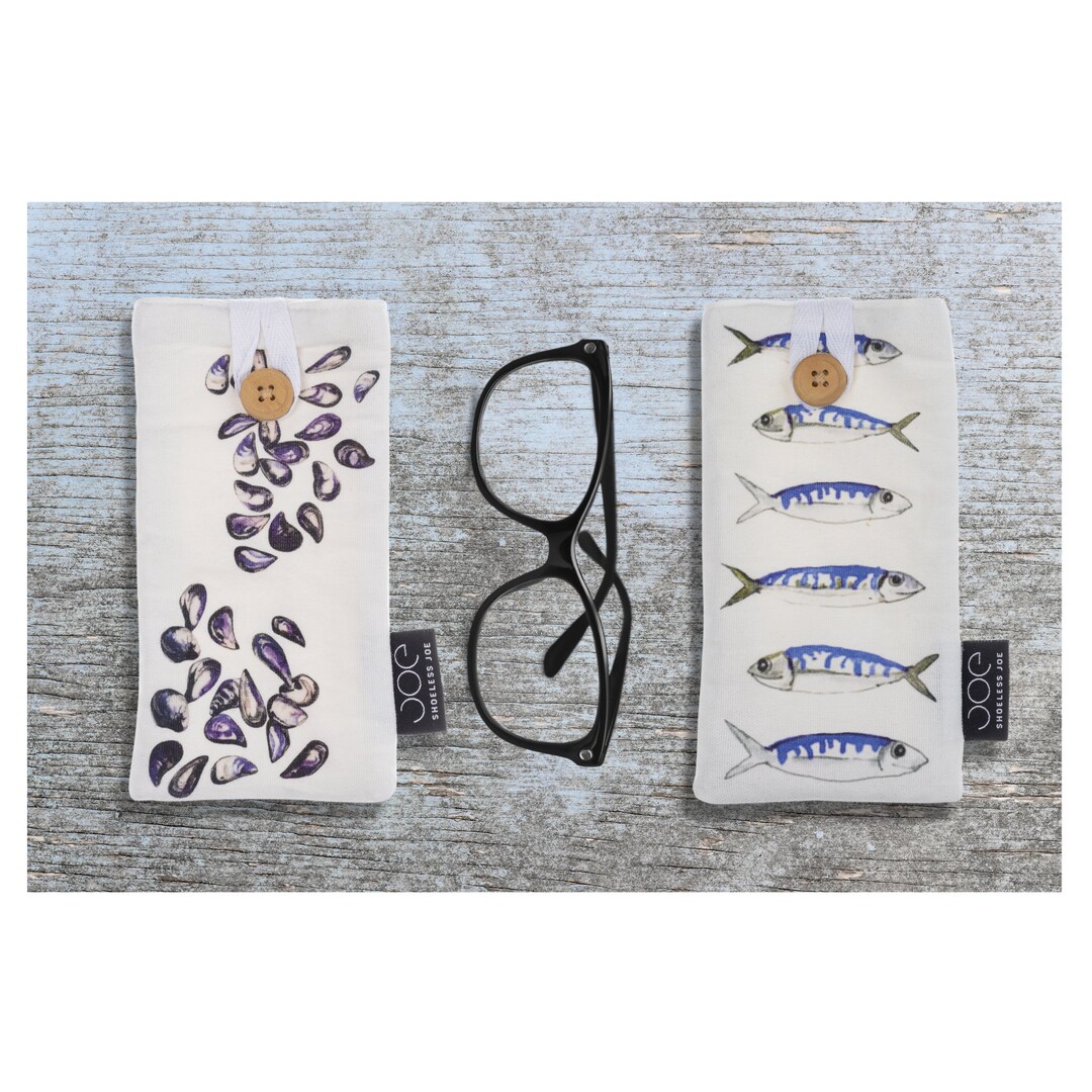 Glasses Pouch / Soft Cotton Fabric Spectacles Case / Coastal - Etsy