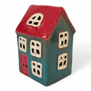 Ceramic Tealight Cottages – Choice of 3 Handcrafted Pottery Houses ...