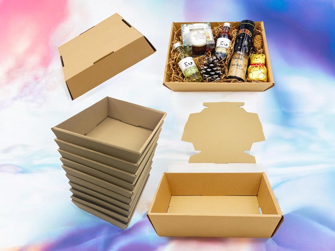Gift Hamper Trays (17.7cm X 22.8cm X 6cm) - Self-assembly Food/gift ...