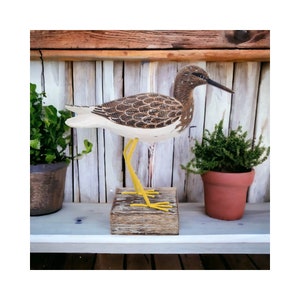 Wooden SANDPIPER Hand Carved Ornament, Hand Carved Fair Trade Figurine ...