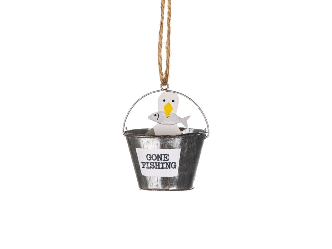 Shoeless Joe Seagull in a Bucket Hanging Decoration Car Caravan Mascot ...