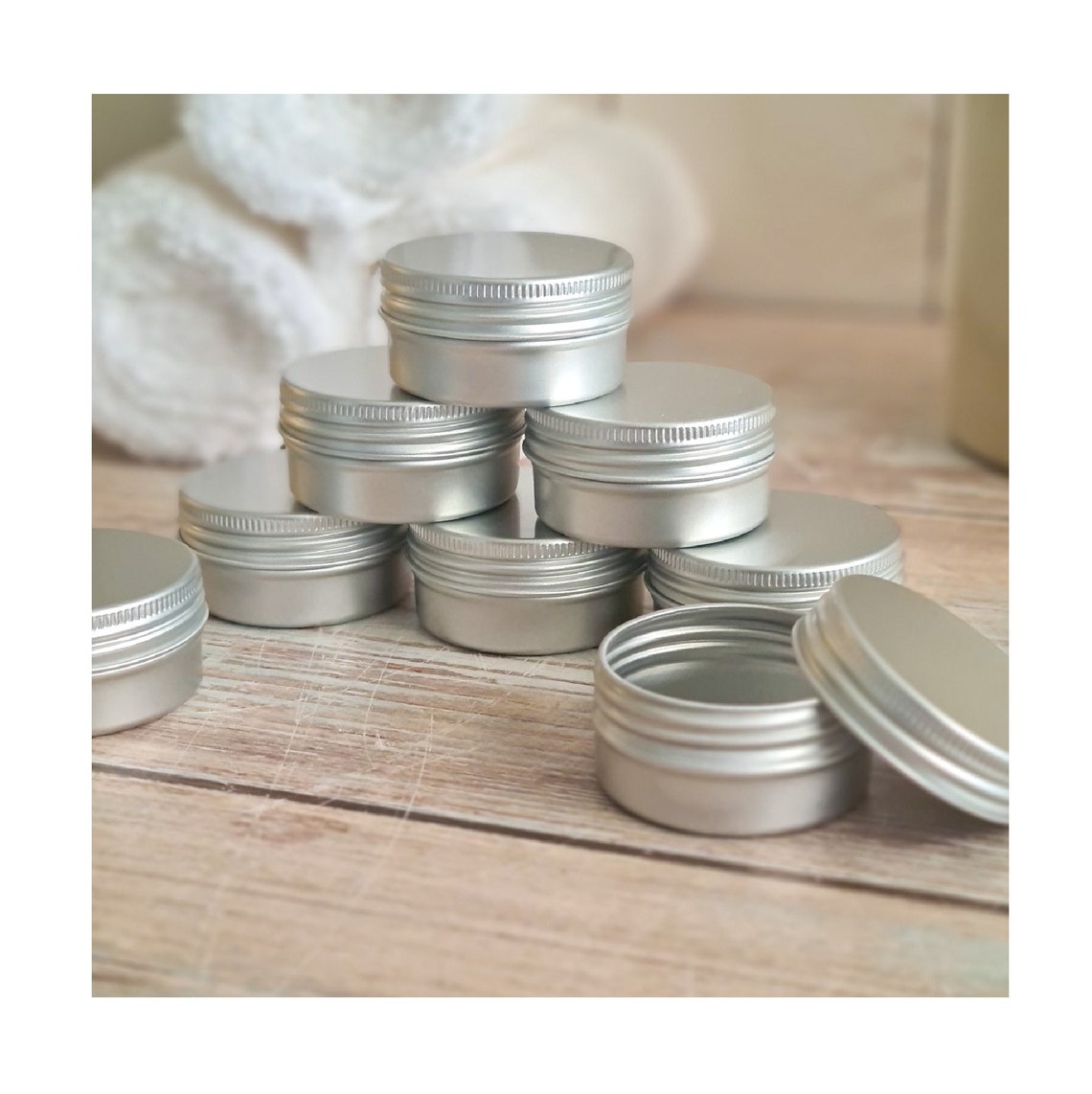 Small Round Metal Storage Tins 15ml / Travel Tins / Refillable - Etsy