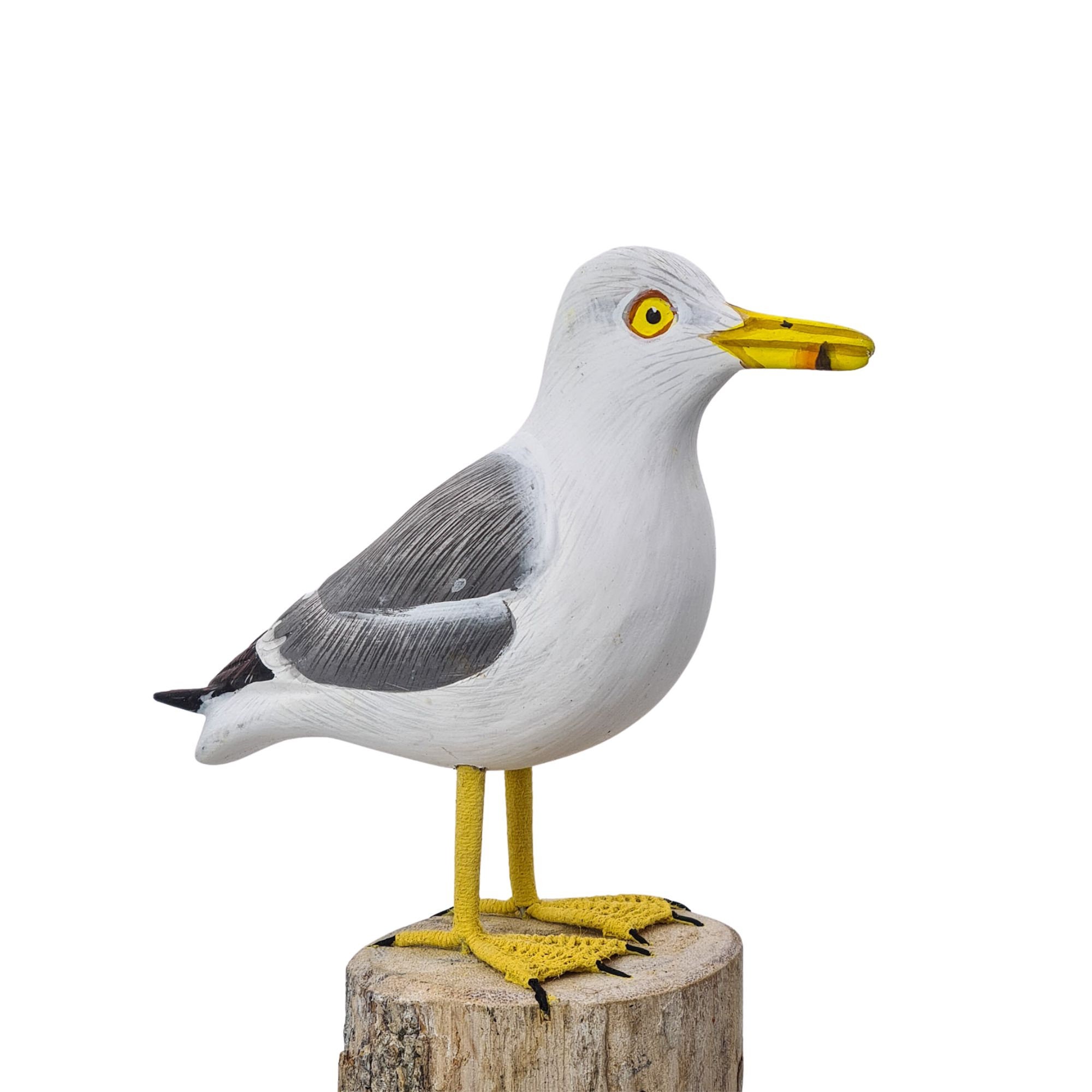 Wooden Sea Bird SEAGULL ON POST / Hand Carved Fairtrade - Etsy UK