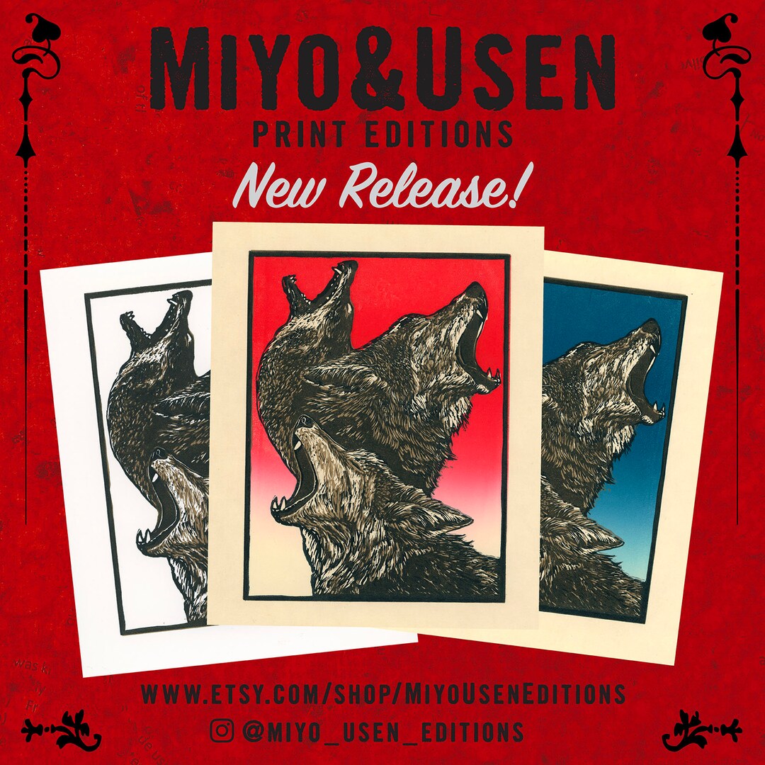 Respect — Coyote Linocut Prints - Etsy