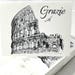 Colosseum Rome Italy Blank Grazie Thank You Note Cards Box Set of Six ...