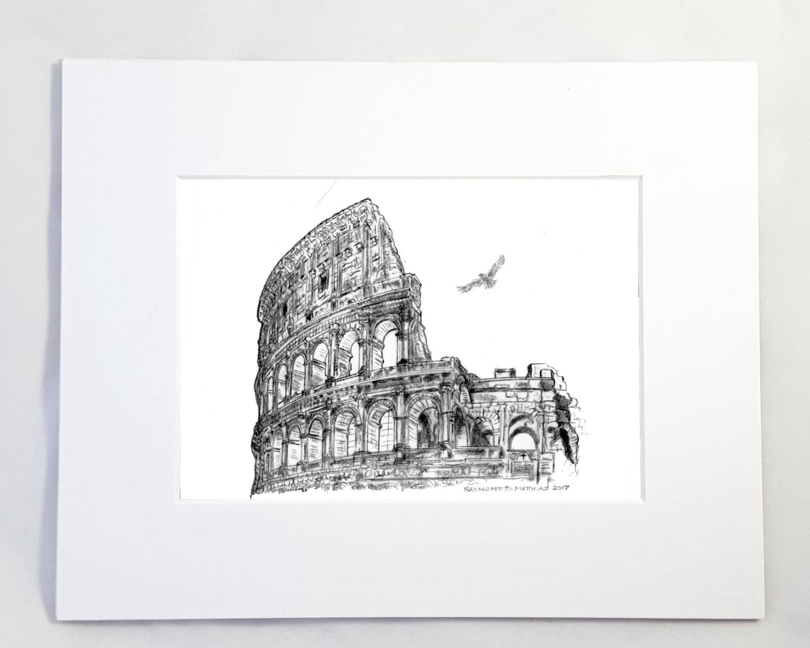 Italian / Drawings / Set of Four / Prints / Illustration / Pen and Ink ...