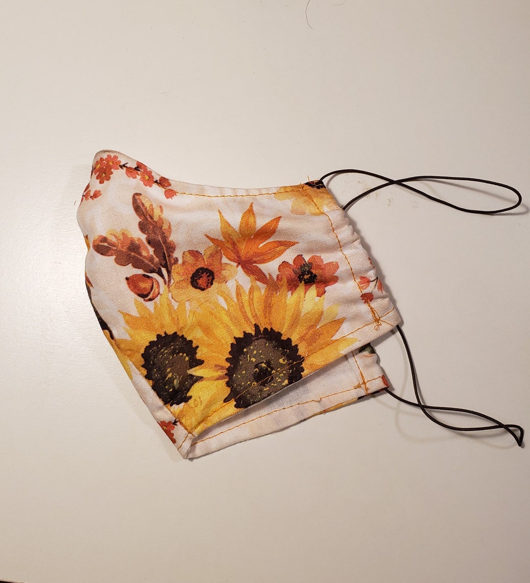 Sunflower Face Mask - Lined - Cotton - Breathable - Nose Wire ...