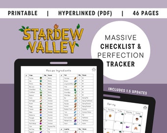 Printable Digital File Stardew Valley Tracker Shipping - Etsy