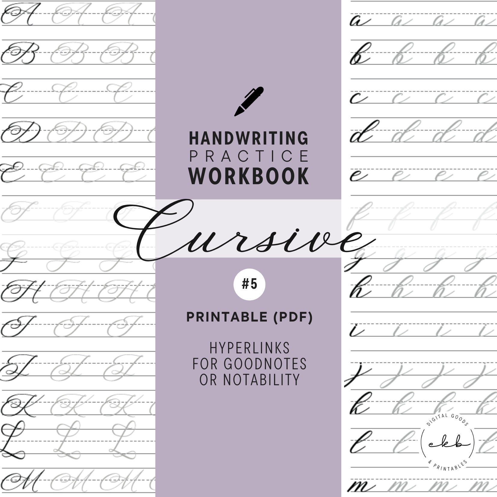 Fancy Cursive Writing Template