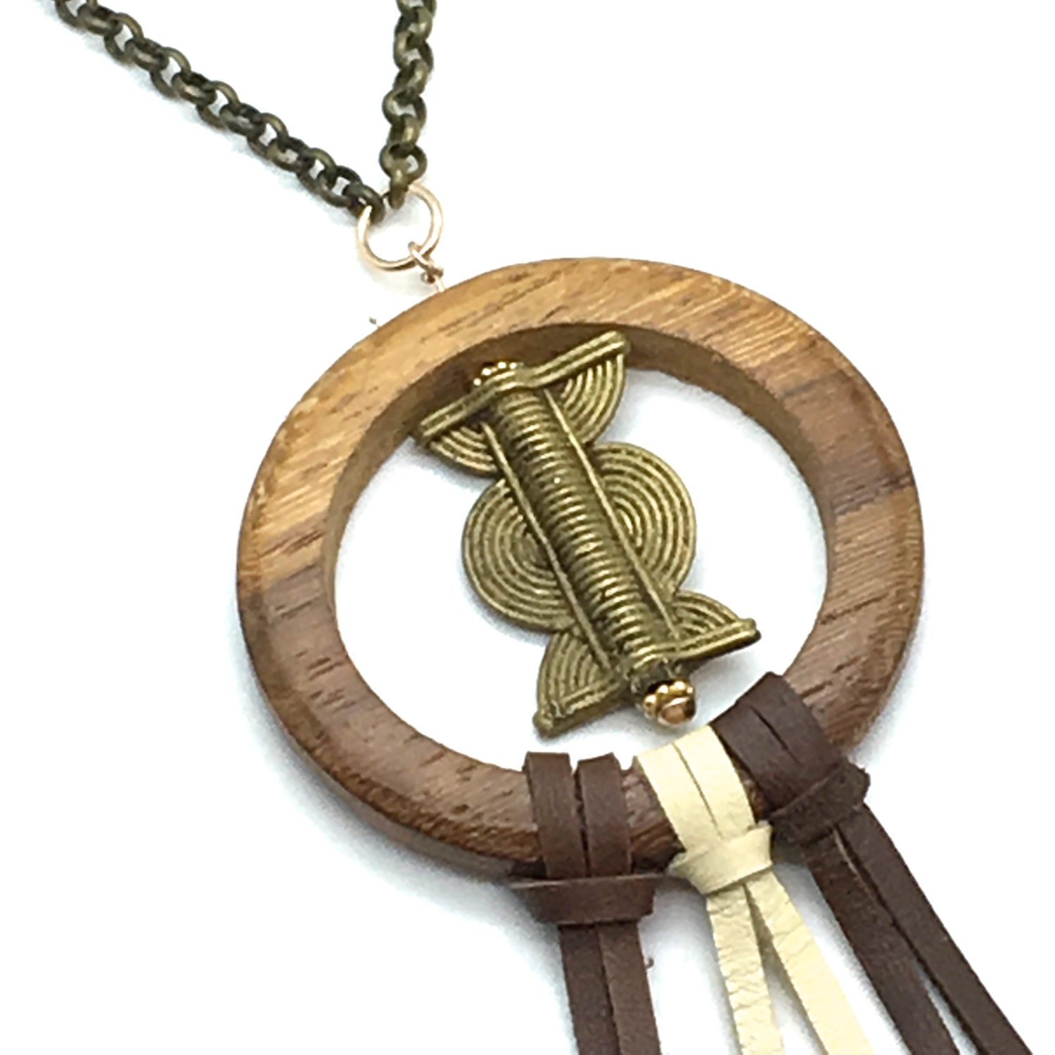 Native American,long Necklace,tassel Necklace,trends,bronze,chain ...