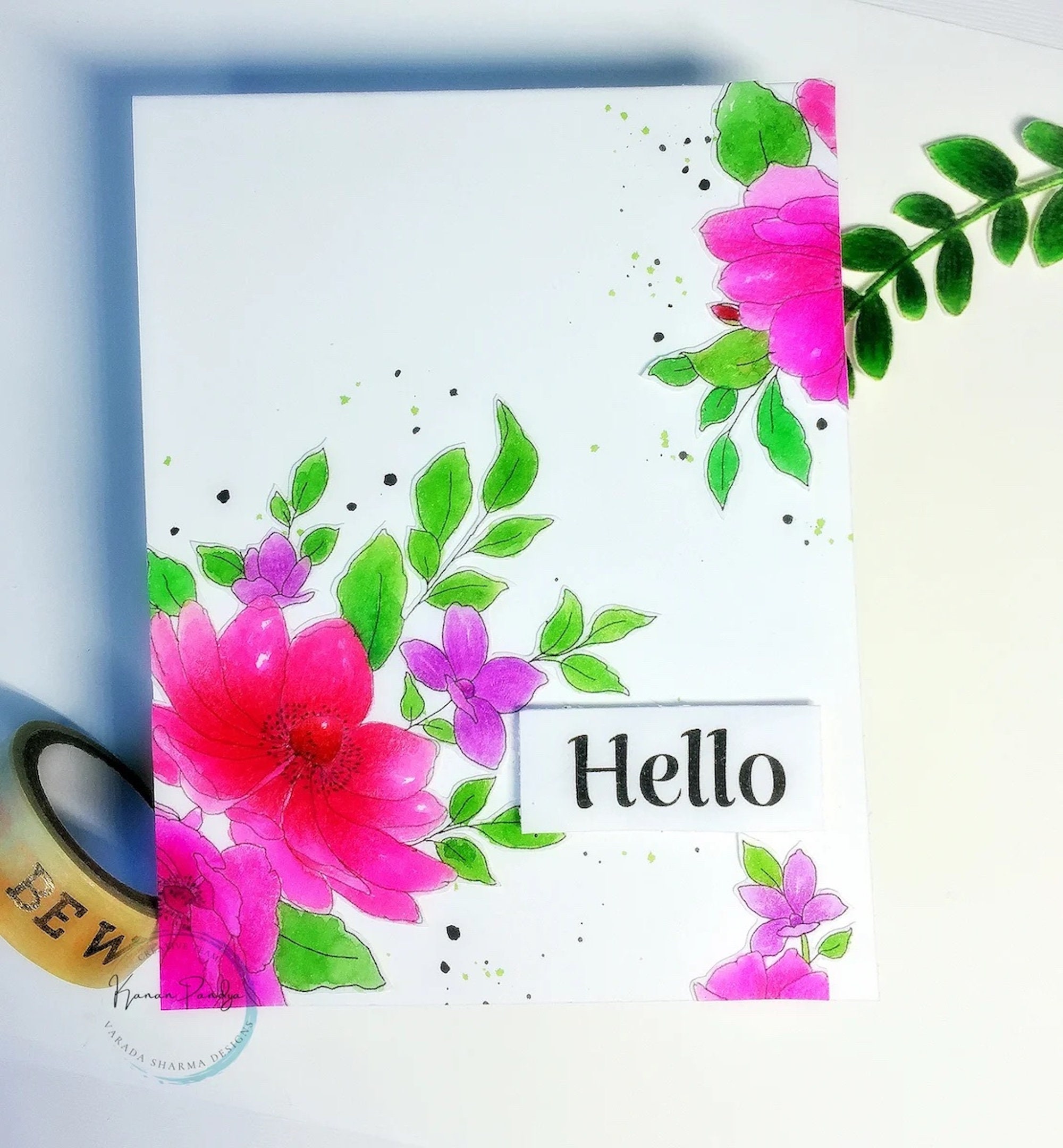Digital Stamps - Blissful, Floral Digi Stamp, Card Making, Scrapbooking ...