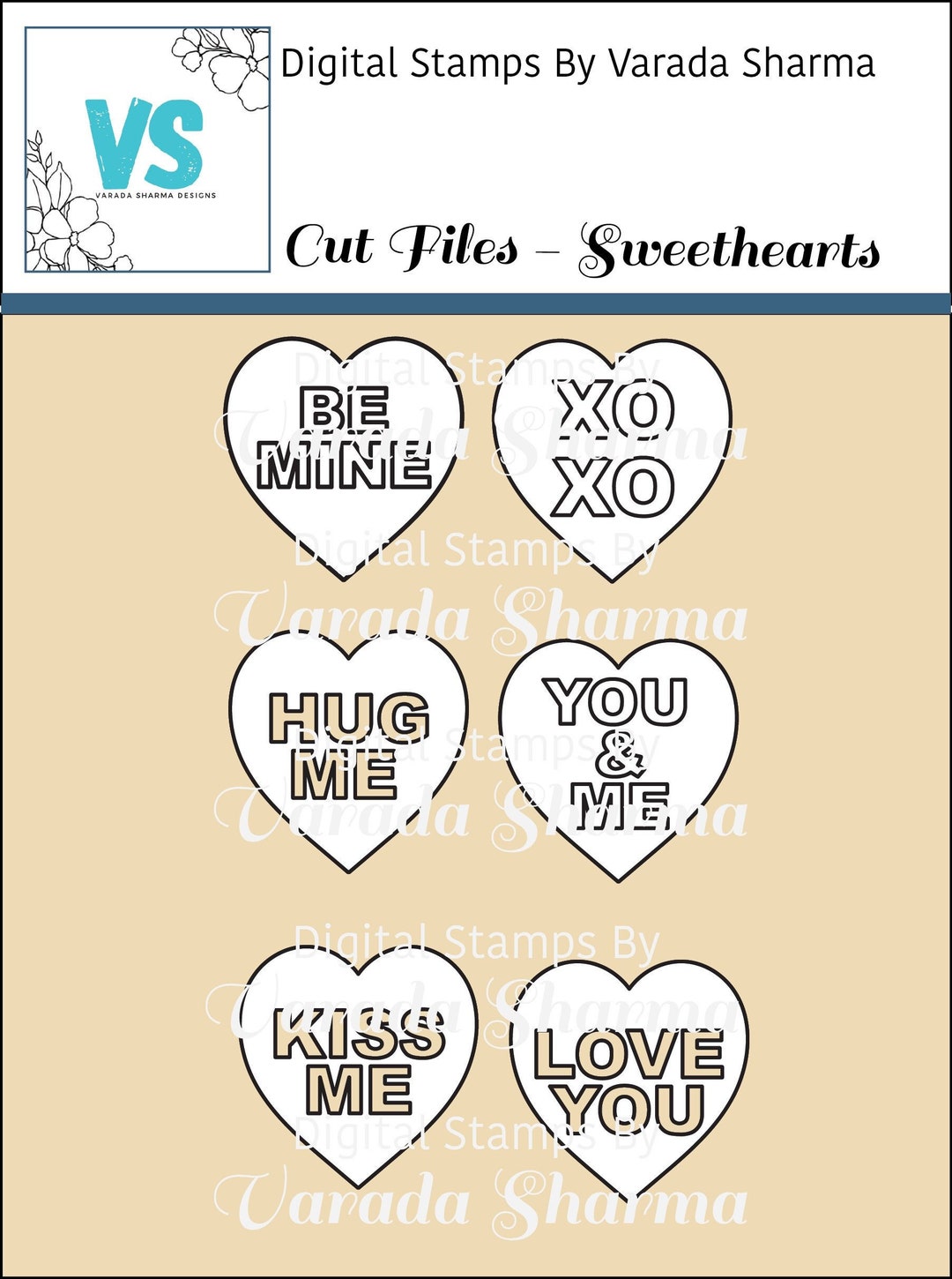 Digital Cut Files - Sweethearts - Etsy