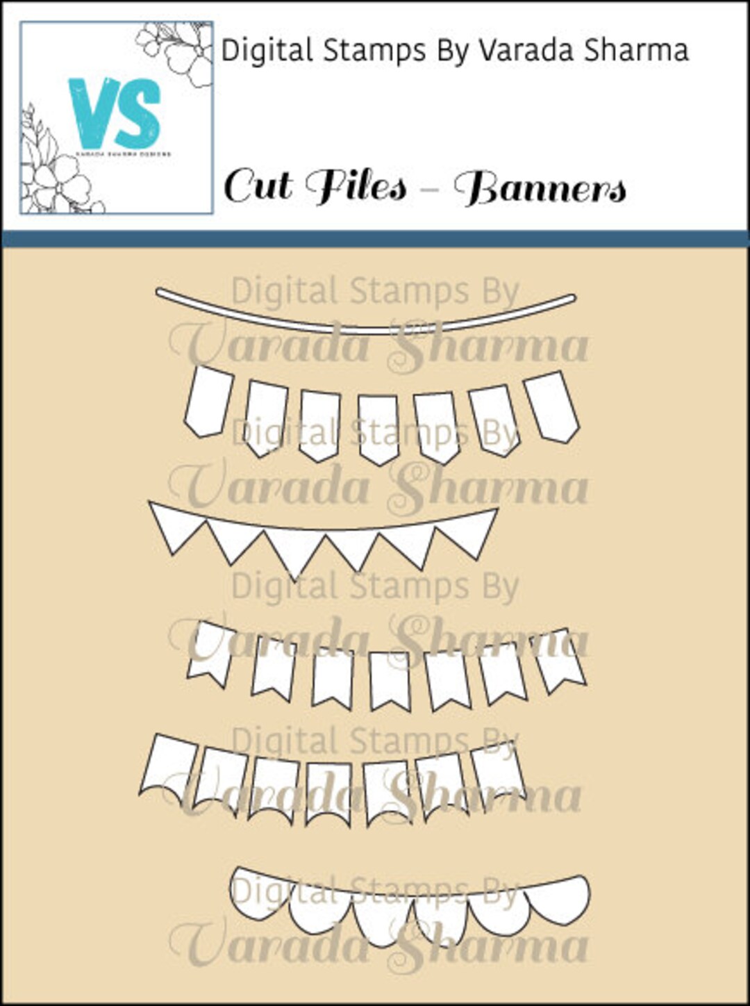 Digital Cut Files - Banner - Etsy