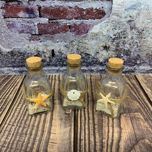 Home Decor, Beach Decor, Beach Jars, Beach Bottles Bottles, Starfish ...