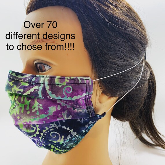 Washable face masks reusable face masks 100% cotton and | Etsy