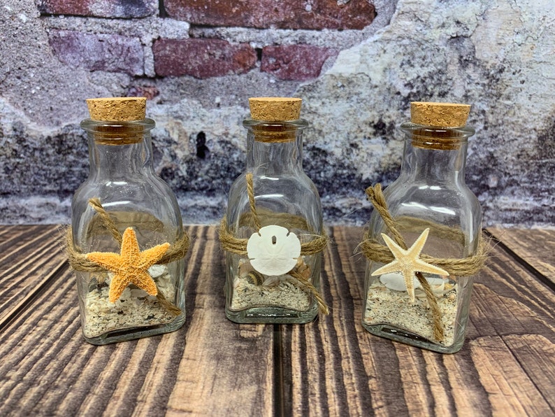 Home Decor, Beach Decor, Beach Jars, Beach Bottles Bottles, Starfish ...