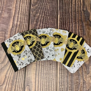 Set of 6 Bee Notepads, Mini Notepads, Note Pads, Purse Notepads, Mini ...