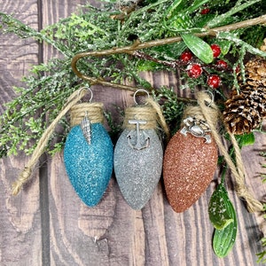 Christmas Ornaments, Light Bulb Ornaments, Beach Ornaments, Ocean ...