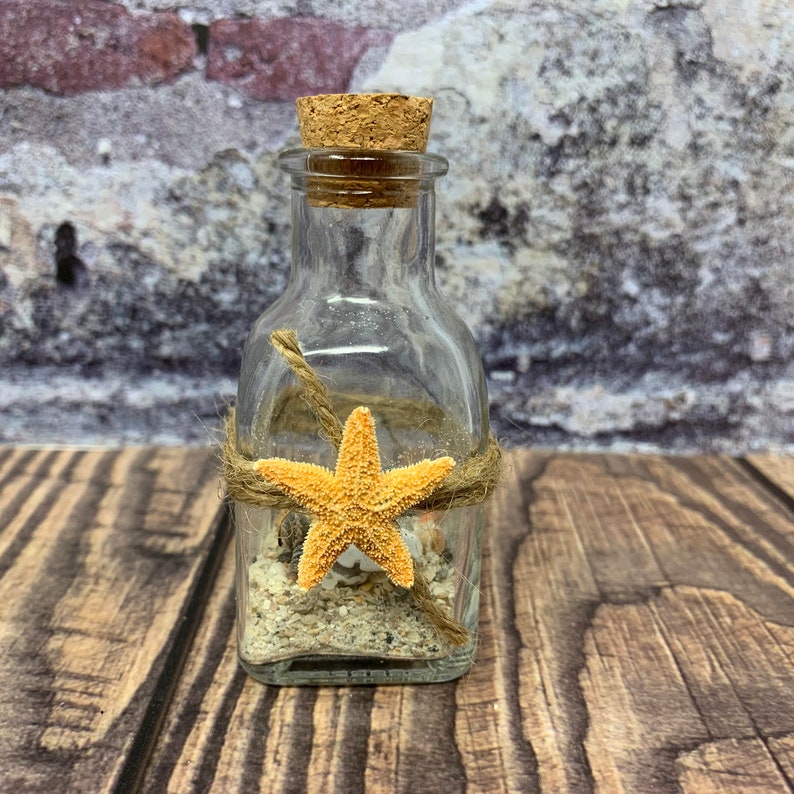 Home Decor, Beach Decor, Beach Jars, Beach Bottles Bottles, Starfish ...