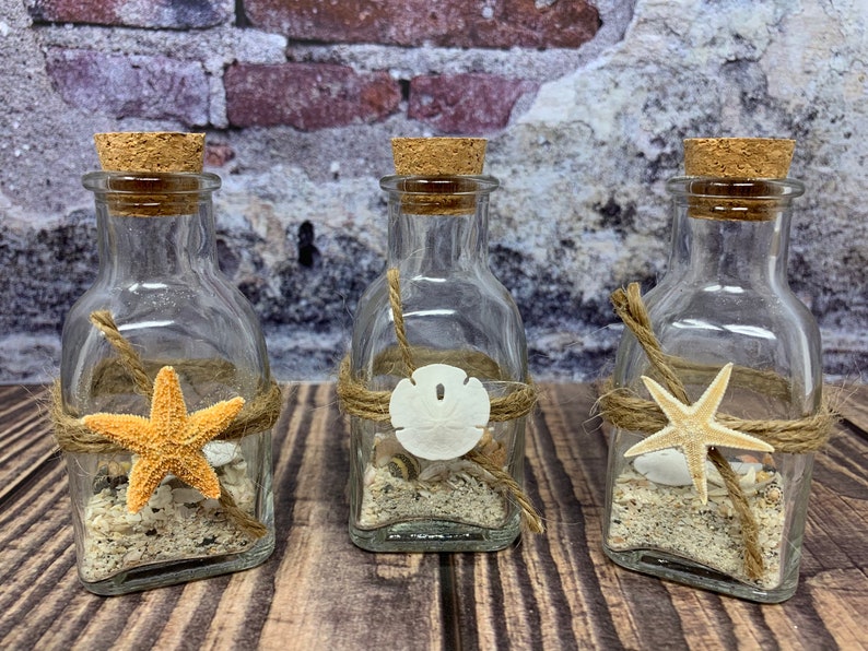 Home Decor, Beach Decor, Beach Jars, Beach Bottles Bottles, Starfish ...