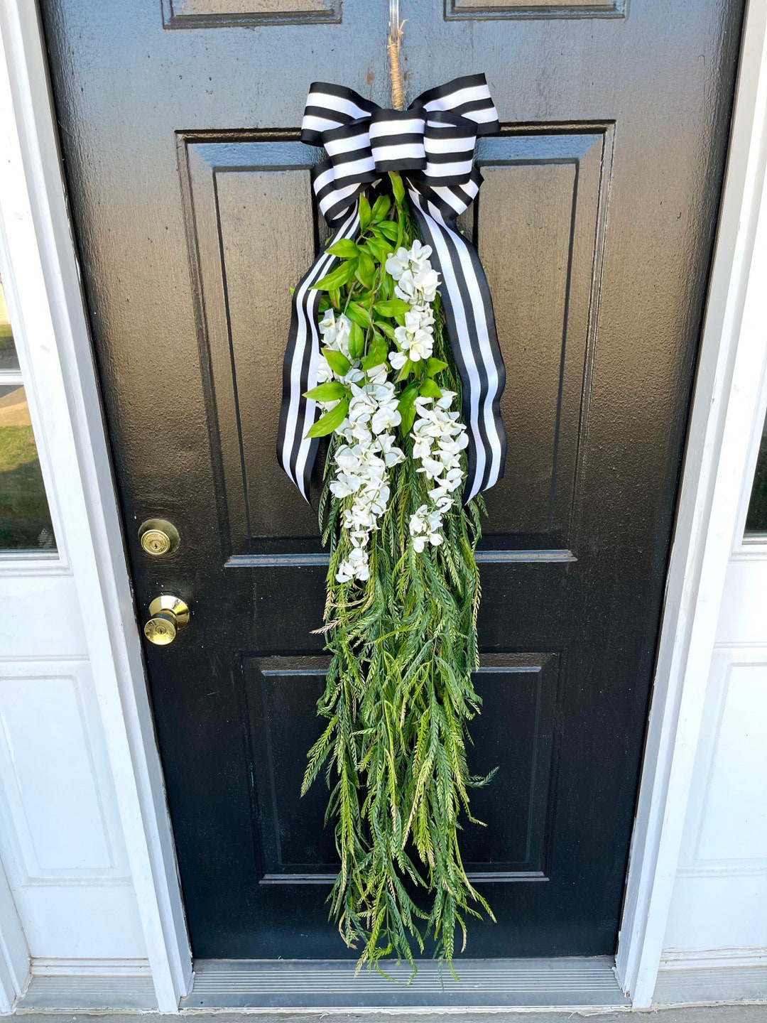 Saw Grass Swag | Long Door Swag | Front Door Greenery - Etsy