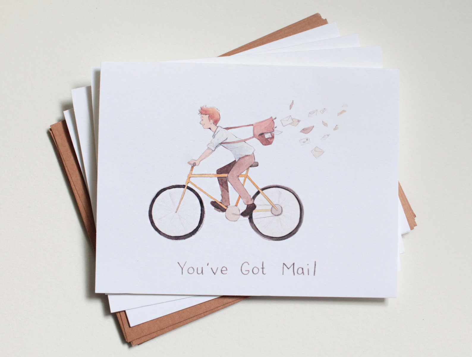 You've Got Mail Notecards - Set of 4 Blank Cards - Etsy