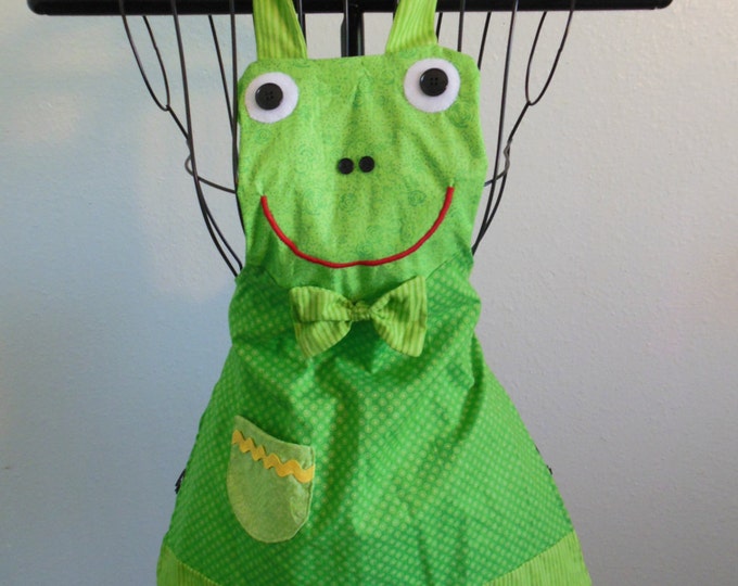 Kids Apron Frog Apron - Etsy