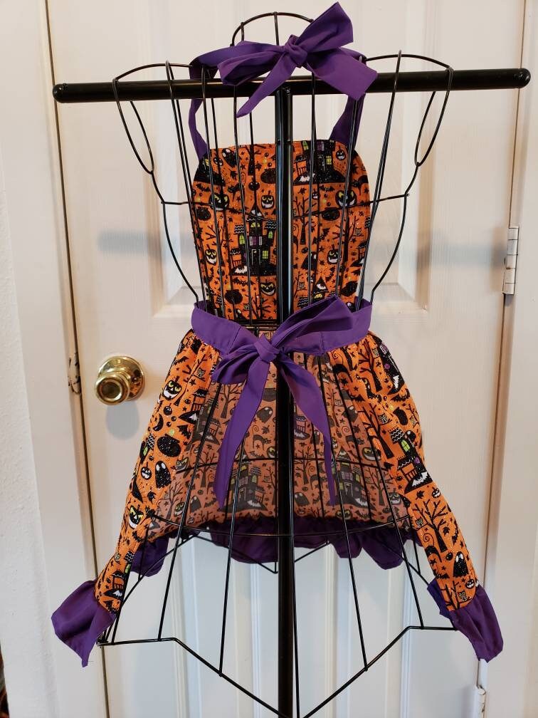 Halloween Kids Apron, Halloween Apron, Kids Apron, Play Apron, Kitchen ...