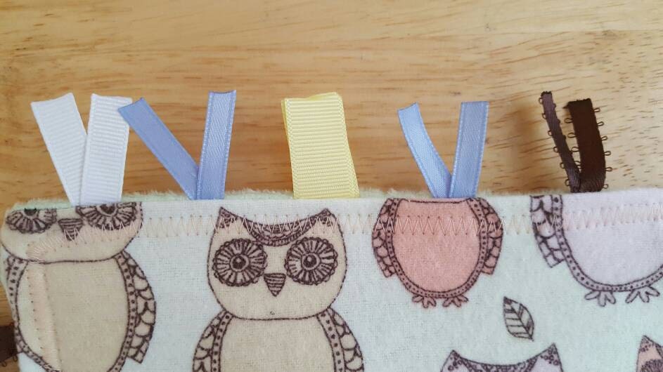 Owl Crinkle Sensory Development Tag Blanket - Etsy
