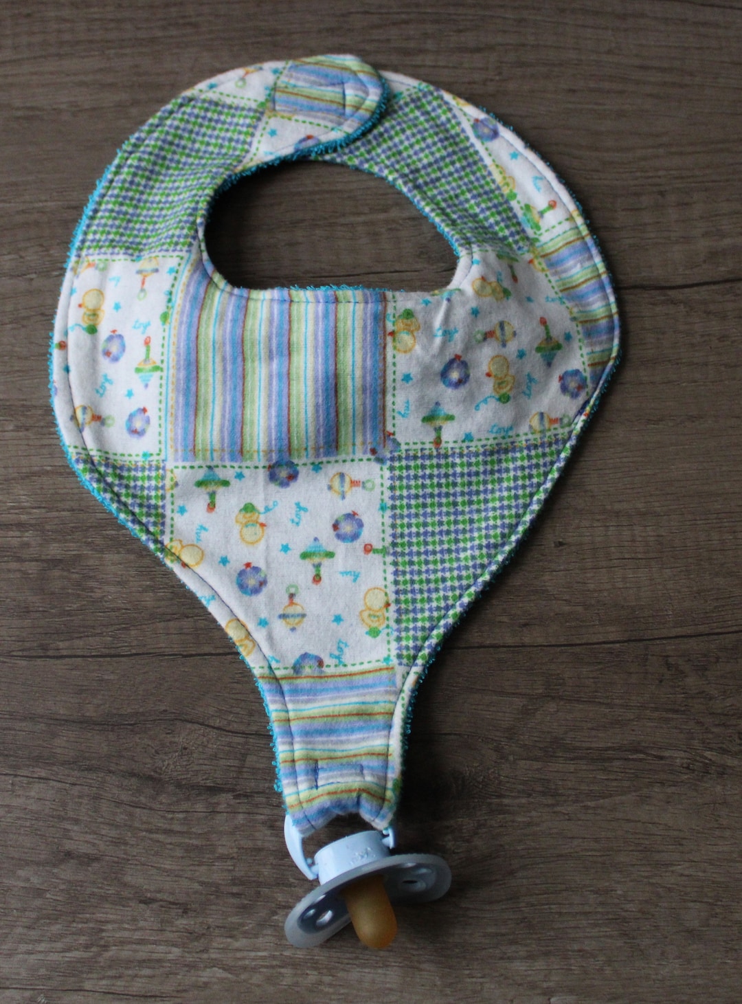 Rubber Ducky Binkie Bib, Rubber Ducky Pacifier Holder, Rubber Ducky Bib ...