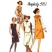 Misses Mod One Piece A-line Dress or Jumper 1970s Vintage Simplicity ...