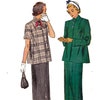Simplicity 2928 Sewing Pattern Vintage 1940s Teens Full Pleated Four ...