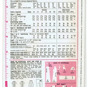 Vintage 1970s Sewing Pattern Simplicity 8844 Mod One Piece Dress or ...