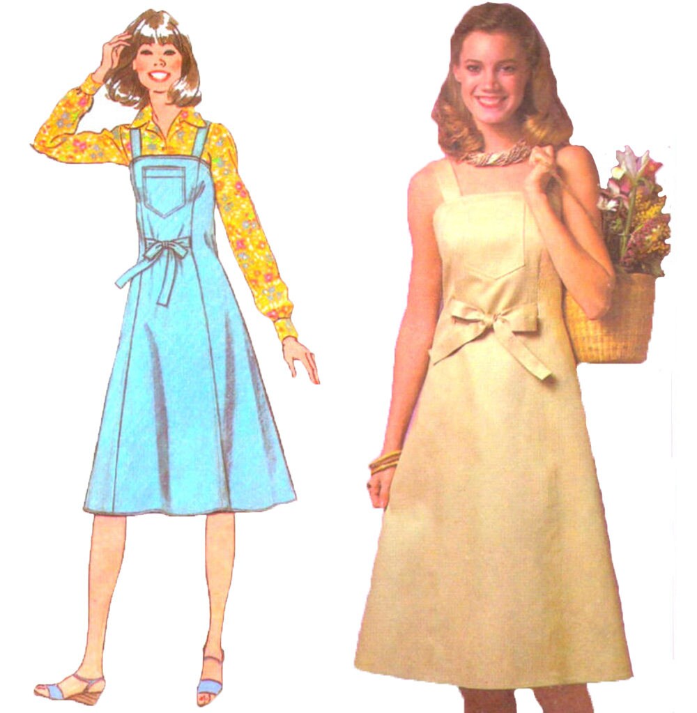 Vintage 1970s Simplicity 8552 Misses Jiffy Plus Back One Wrap Sundress ...