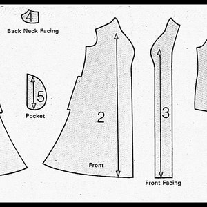 Vogue 7826 Sewing Pattern Vintage 1970 Loose Fitting One Piece Tunic ...