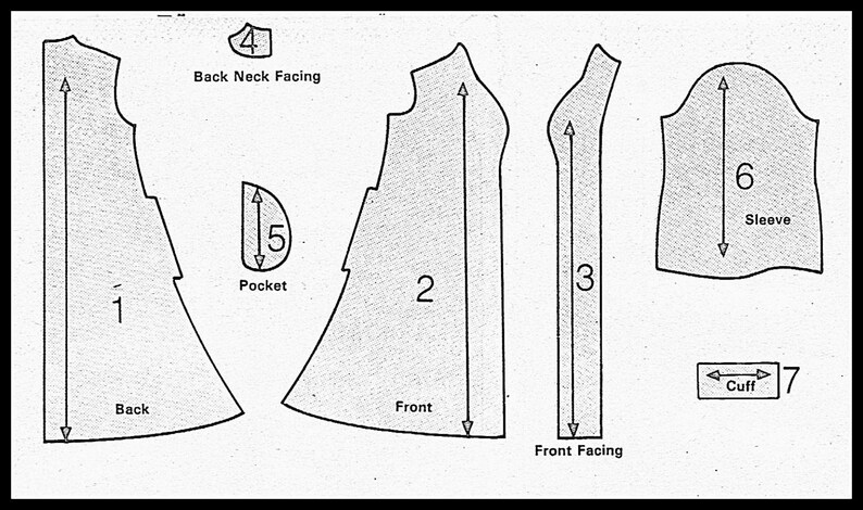 Vogue 7826 Sewing Pattern Vintage 1970 Loose Fitting One Piece Tunic ...