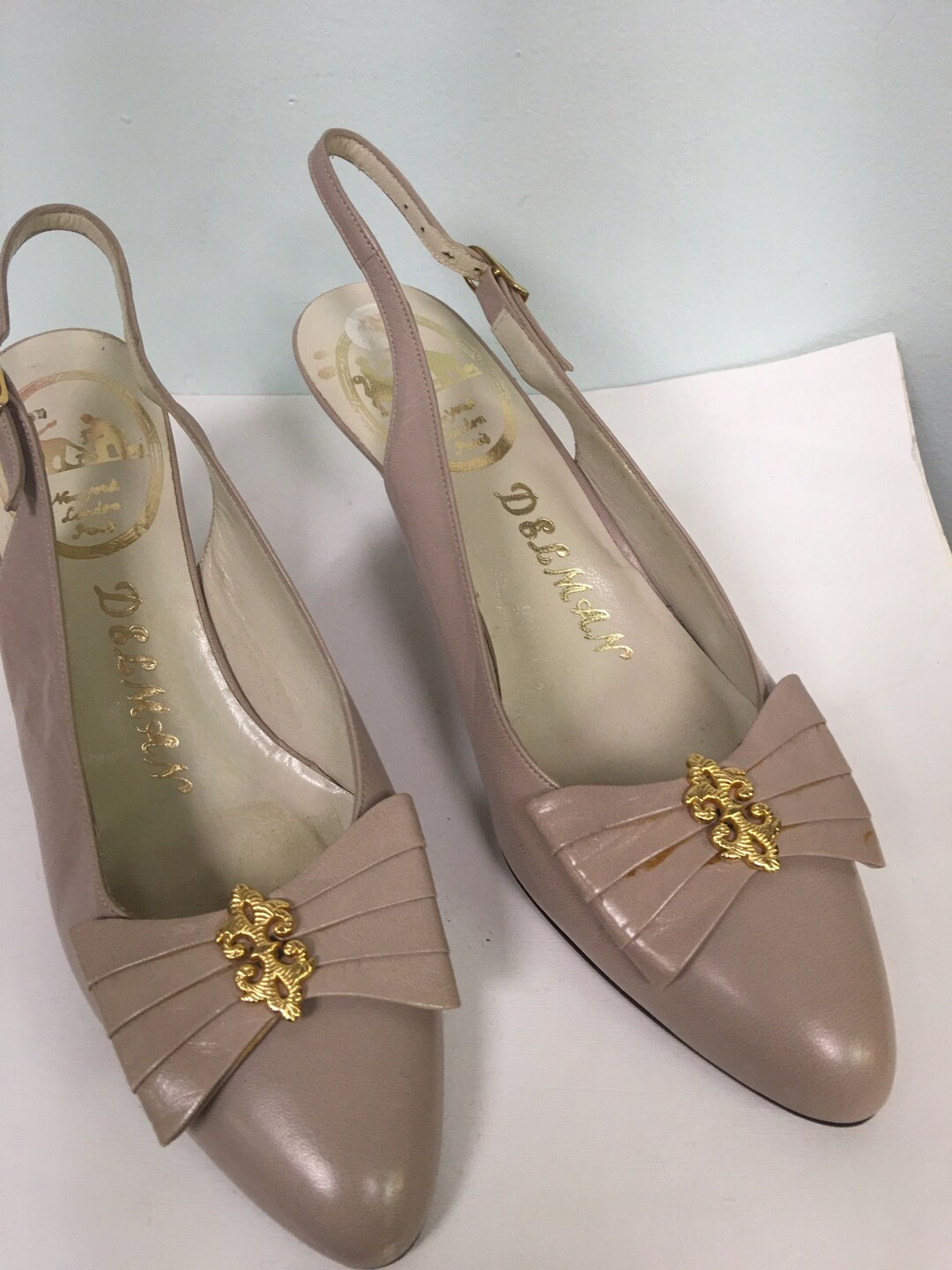 Vintage Delman Pumps With Bows - Etsy