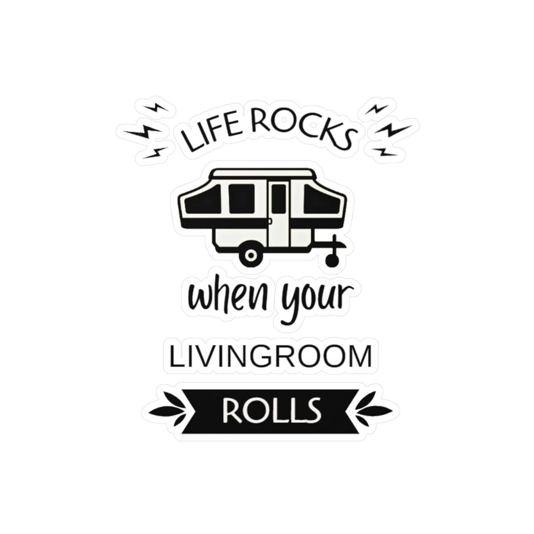 Pop up Tent Camper RV Funny Saying Kiss-cut Vinyl Decal Window Bumper ...