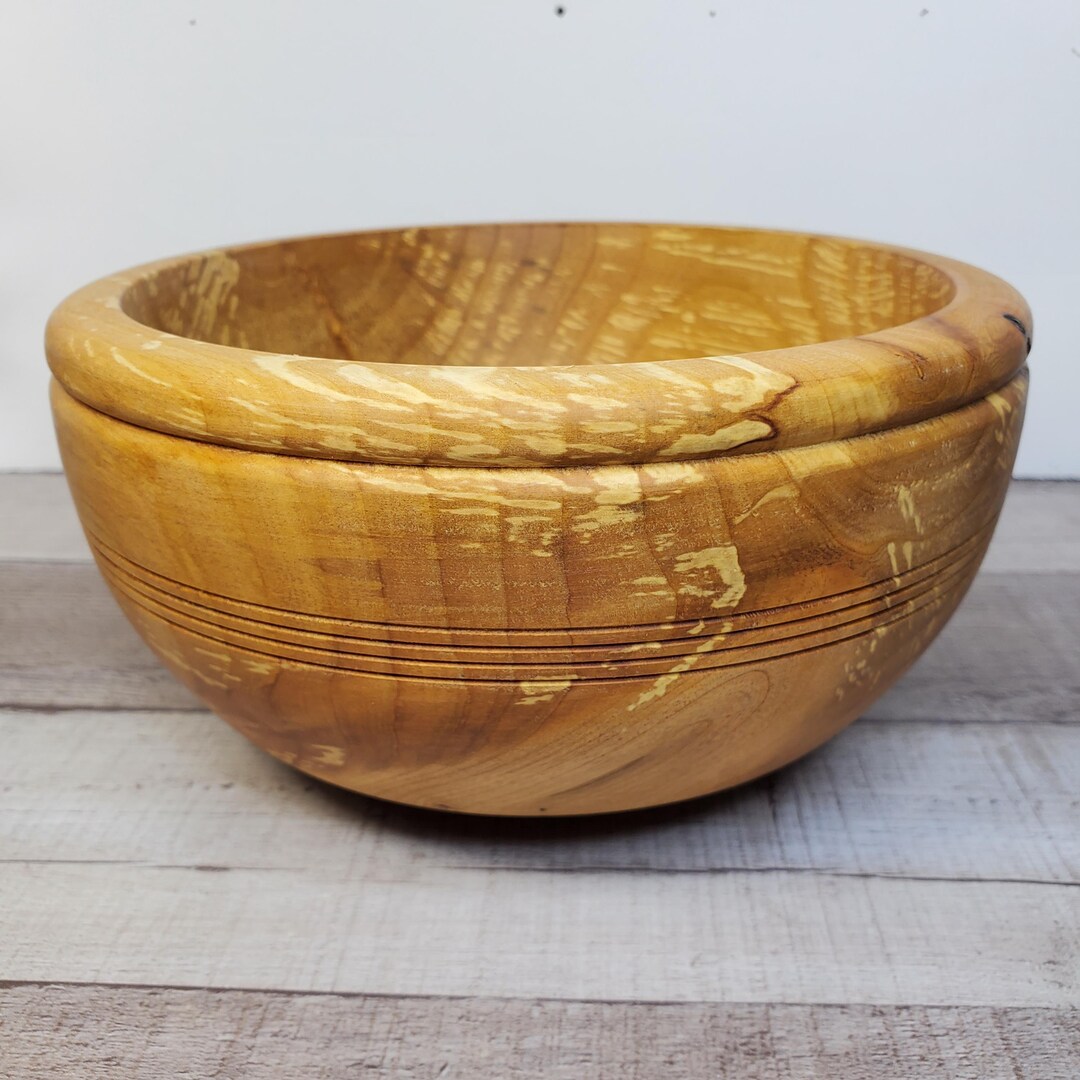 7 Spalted Alaskan Alder Wood Accent Fruit Bowl Dish Kitchen Farmhouse ...