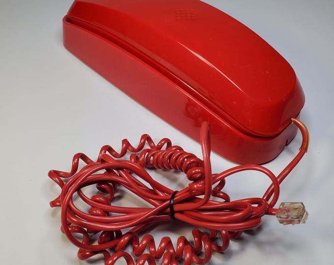 80s Bright Red Conairphone Touch-tone Wall Phone Model TP-102 *UNTESTED ...