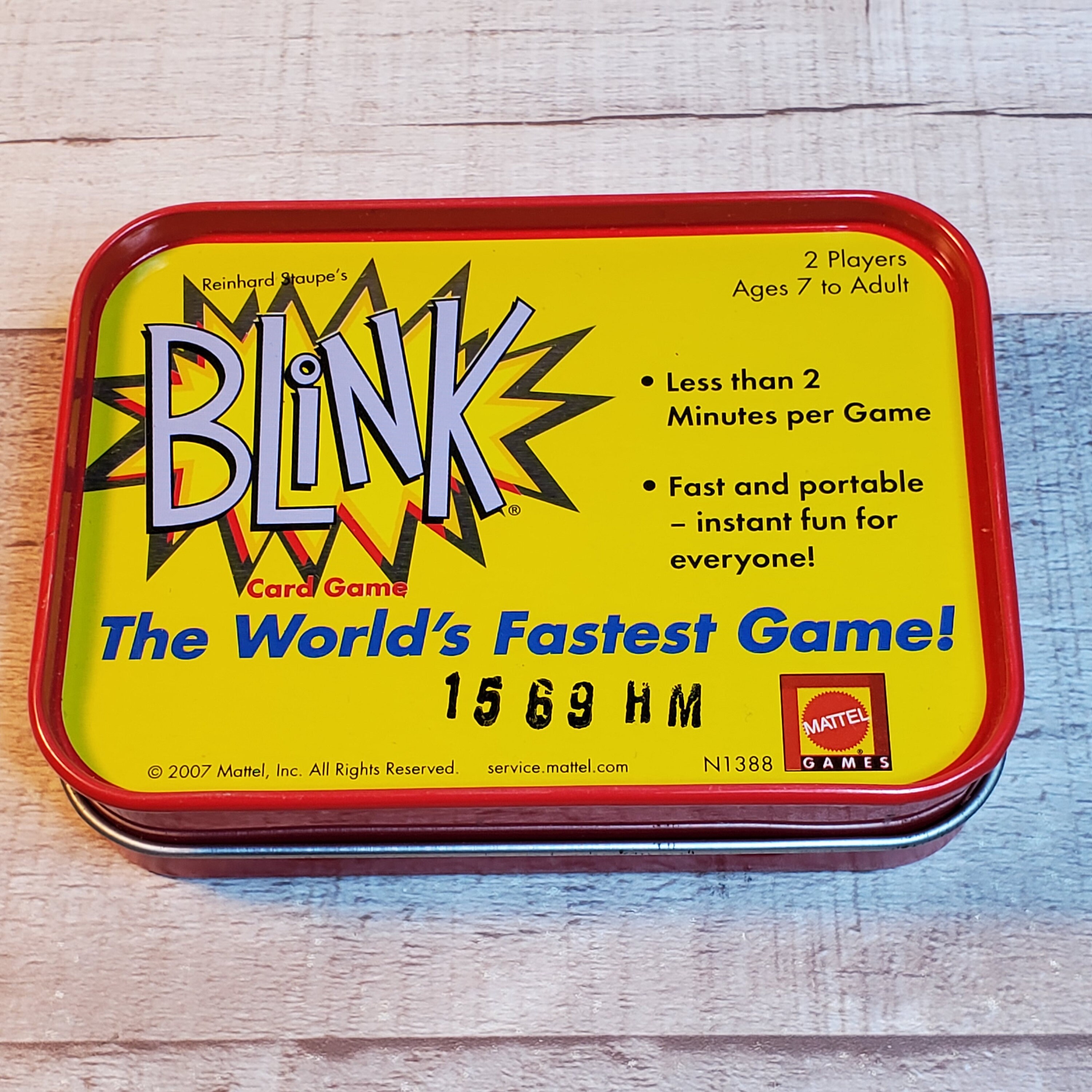 Mattel Blink the Worlds Fastest Card Game Complete W/ Storage Tin ...