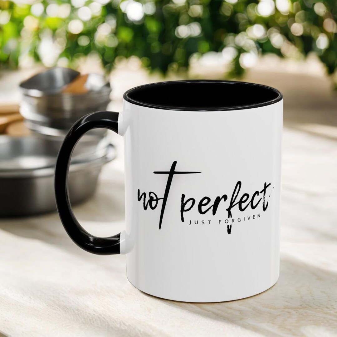 Christian Coffee Mug: Just Forgiven Inspirational Gift - Etsy