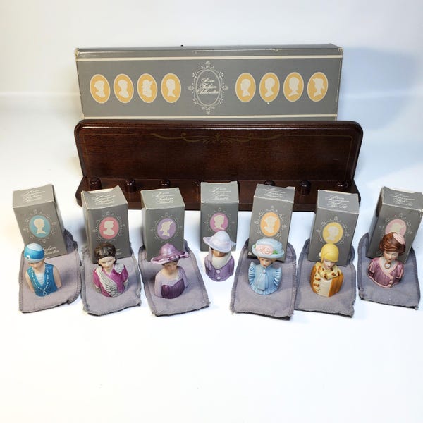 Avon Vintage Thimbles Lady Busts - Etsy